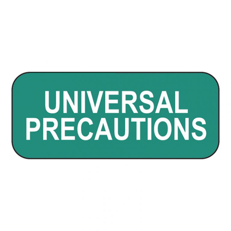 Universal Precautions Label | Distinctive Medical