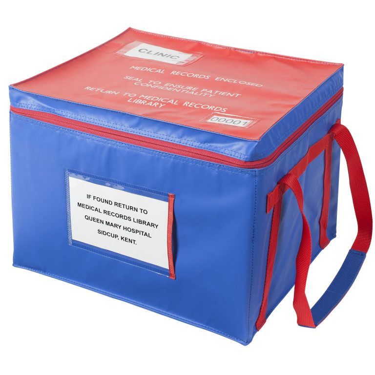 Medical Record Carrier | Security Tamper Evident Bag | Distinctive Medical